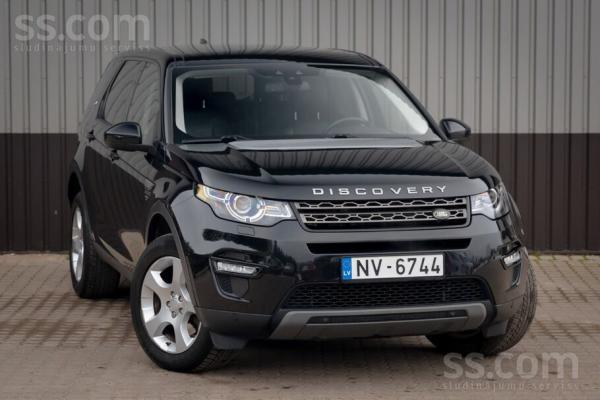 Melns Land Rover Discovery Sport 2018 Tukums, ar dzinēja tilpumu 2.00 L un nobraukumu 124 tūkst. km par 14950 €, foto 1 vietnē AUTOMOTO.COM.LV