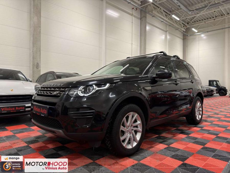 Black Land Rover Discovery Sport 2019 in Vilnius, with an engine capacity of 2.00 L and mileage of 88 thousand km for 20500 €, photo 1 on AUTOMOTO.COM.LV