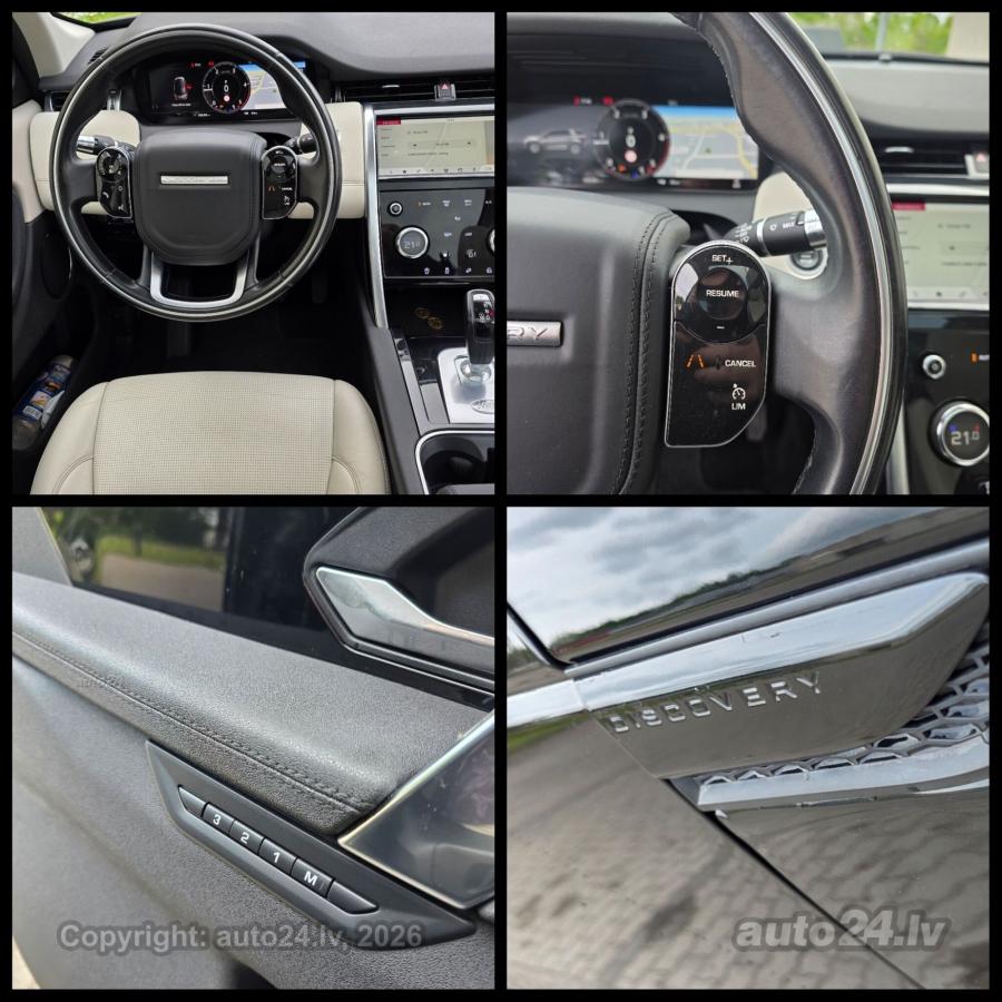 Black Land Rover Discovery Sport 2019 in Viljandi, with an engine capacity of 2.00 L and mileage of 86 thousand km for 23800 €, photo 22 on AUTOMOTO.COM.LV