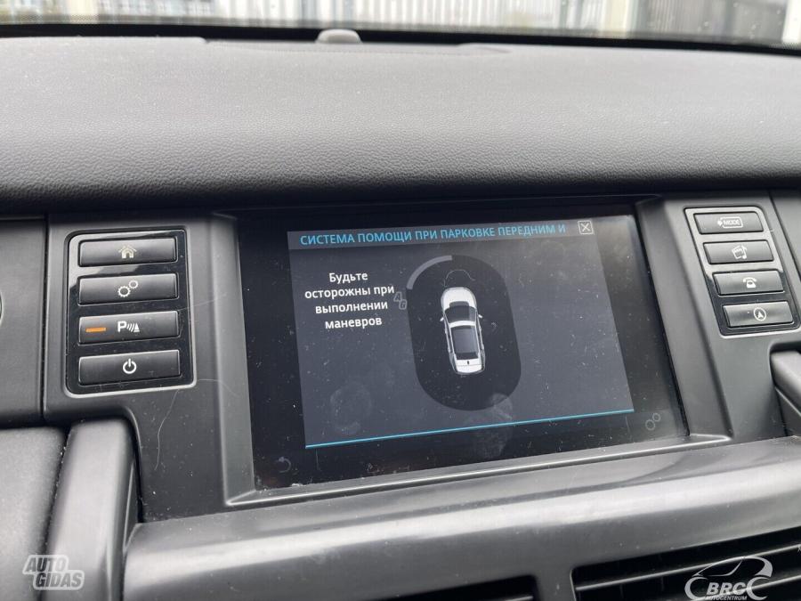 Black Land Rover Discovery Sport 2019 in Avizieniai, with an engine capacity of 2.00 L and mileage of 193 thousand km for 11900 €, photo 24 on AUTOMOTO.COM.LV