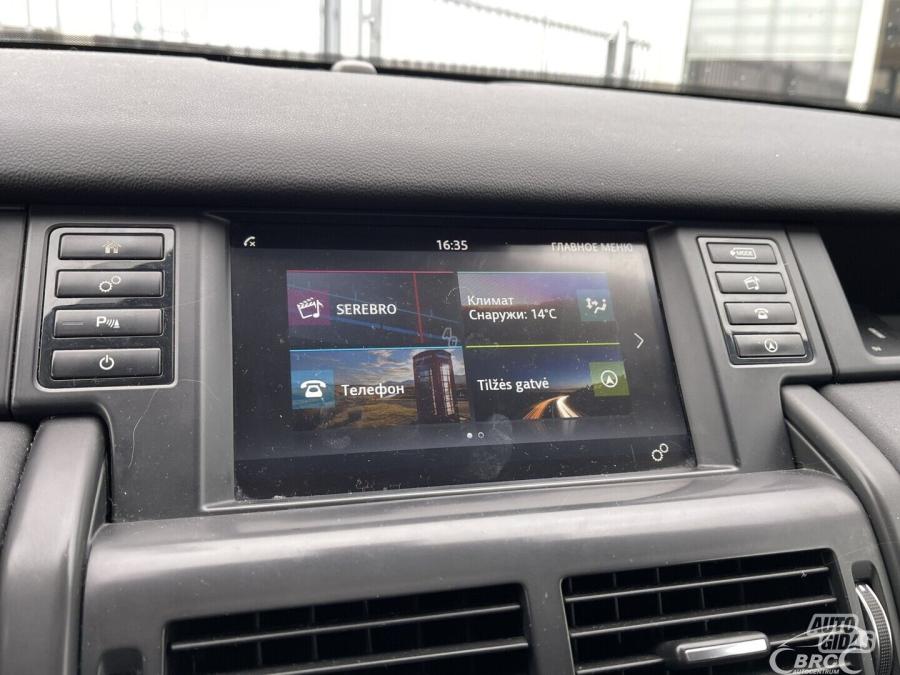 Black Land Rover Discovery Sport 2019 in Avizieniai, with an engine capacity of 2.00 L and mileage of 193 thousand km for 11900 €, photo 25 on AUTOMOTO.COM.LV