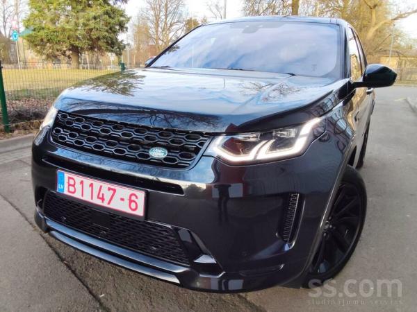 Black Land Rover Discovery Sport 2019 in Riga, with an engine capacity of 2.00 L and mileage of 180 thousand km for 17490 €, photo 4 on AUTOMOTO.COM.LV