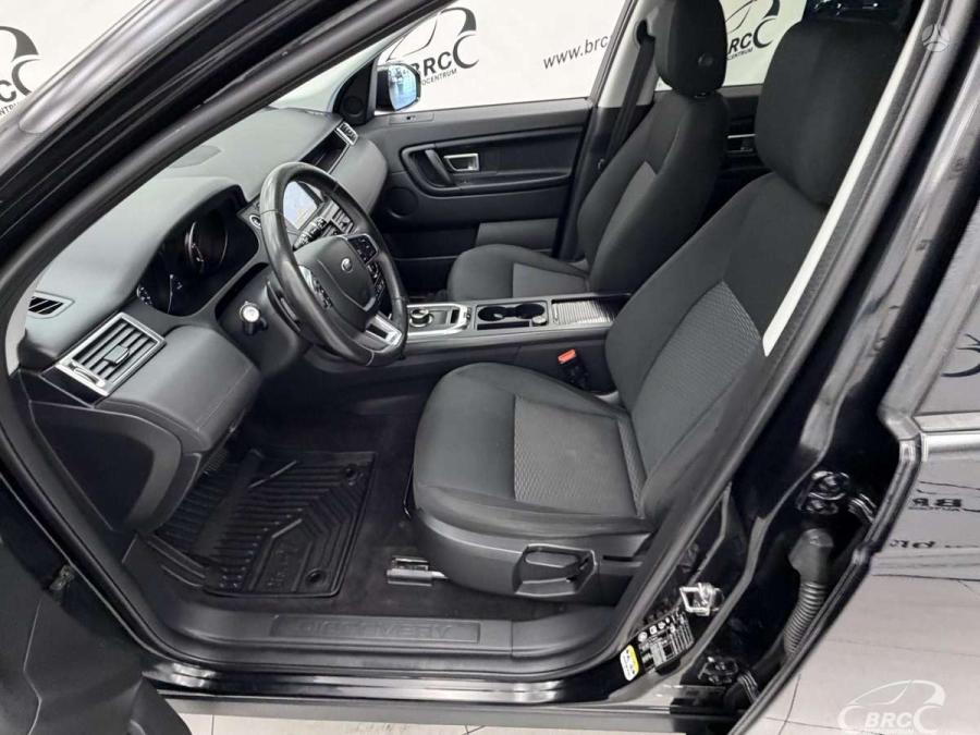 Black Land Rover Discovery Sport 2019 in Vilnius, with an engine capacity of 2.00 L and mileage of 193 thousand km for 9900 €, photo 22 on AUTOMOTO.COM.LV