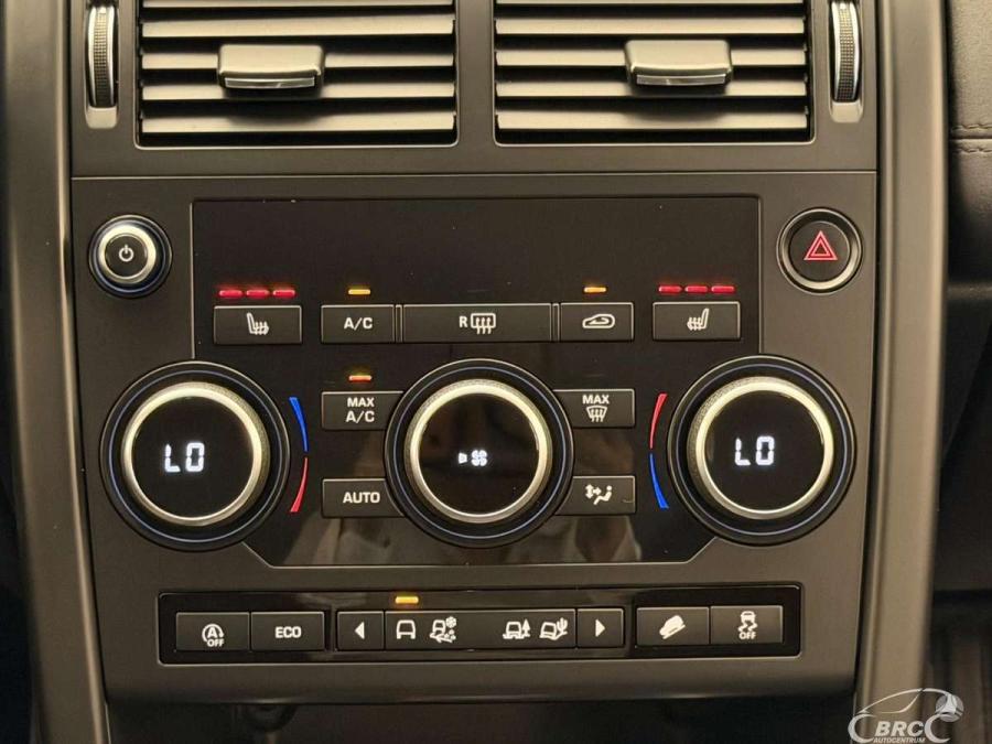 Black Land Rover Discovery Sport 2019 in Vilnius, with an engine capacity of 2.00 L and mileage of 193 thousand km for 8900 €, photo 18 on AUTOMOTO.COM.LV
