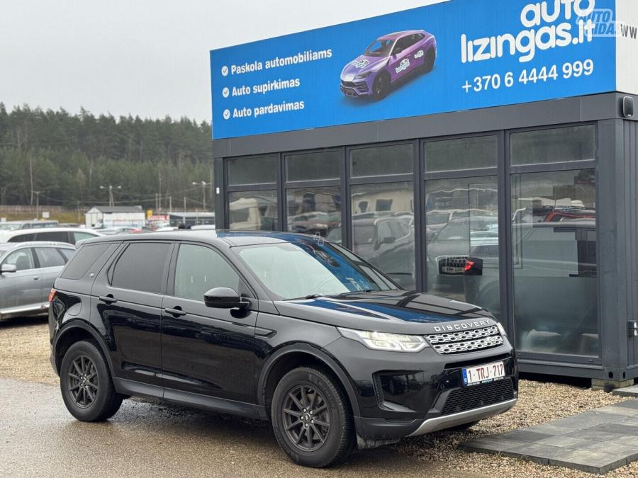 Black Land Rover Discovery Sport 2020 in Vilnius, with an engine capacity of 2.00 L and mileage of 130 thousand km for 15650 €, photo 2 on AUTOMOTO.COM.LV