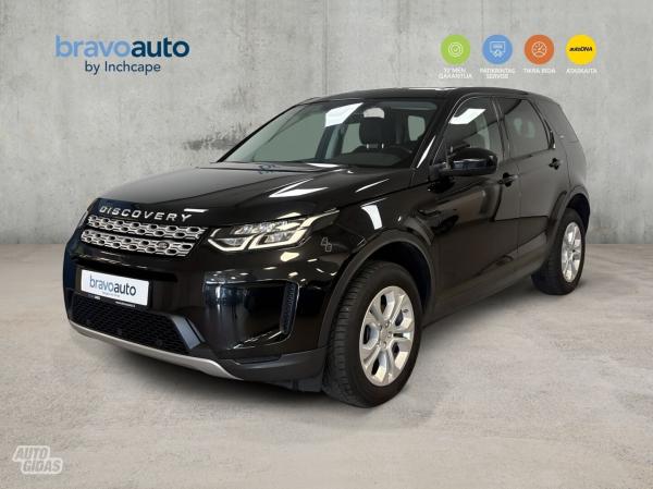 Black Land Rover Discovery Sport 2020 in Vilnius, with an engine capacity of 2.00 L and mileage of 122 thousand km for 22500 €, photo 1 on AUTOMOTO.COM.LV