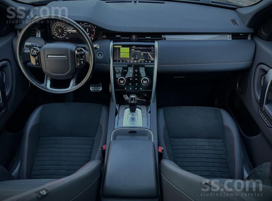 Black Land Rover Discovery Sport 2021 in Riga, with an engine capacity of 2.00 L and mileage of 166 thousand km for 26650 €, photo 12 on AUTOMOTO.COM.LV