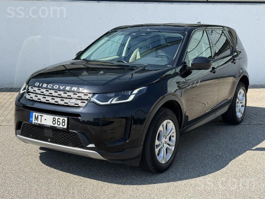 Black Land Rover Discovery Sport 2021 in Riga, with an engine capacity of 2.00 L and mileage of 0 thousand km for 30000 €, photo 1 on AUTOMOTO.COM.LV