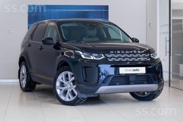 Black Land Rover Discovery Sport 2023 in Riga, with an engine capacity of 2.00 L and mileage of 85 thousand km for 28990 €, photo 2 on AUTOMOTO.COM.LV
