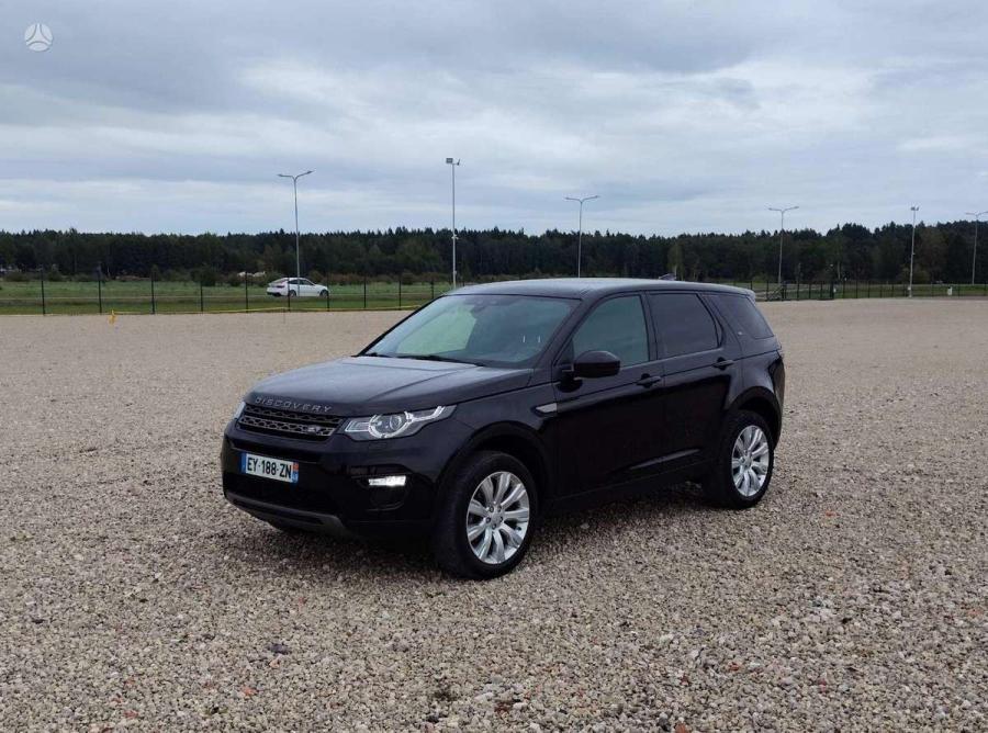 Черный Ленд Ровер Discovery Sport 2018 в Таураге, объемом двигателя 2.00 л и пробегом 149 тыс. км за 9700 €, фото 1 на AUTOMOTO.COM.LV
