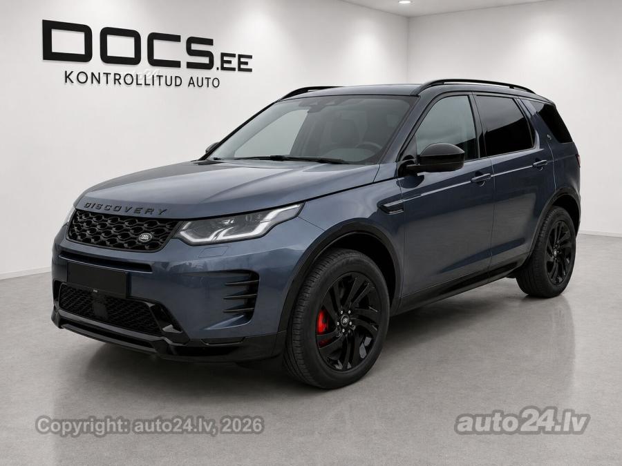 Blue Land Rover Discovery Sport 2024 in Tallinn, with an engine capacity of 2.00 L and mileage of 27 thousand km for 45900 €, photo 1 on AUTOMOTO.COM.LV