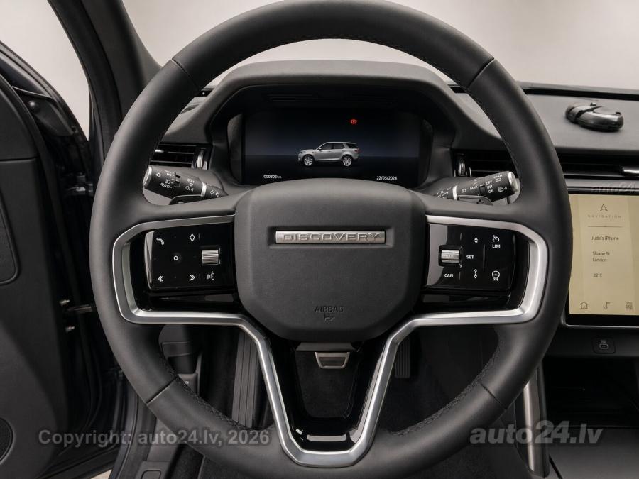 Blue Land Rover Discovery Sport 2024 in Tallinn, with an engine capacity of 2.00 L and mileage of 27 thousand km for 45900 €, photo 15 on AUTOMOTO.COM.LV