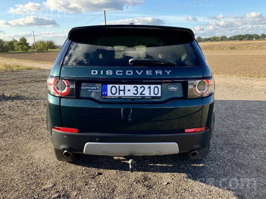 Zaļš Land Rover Discovery Sport 2015 Talsi, ar dzinēja tilpumu 2.20 L un nobraukumu 213 tūkst. km par 13500 €, foto 5 vietnē AUTOMOTO.COM.LV
