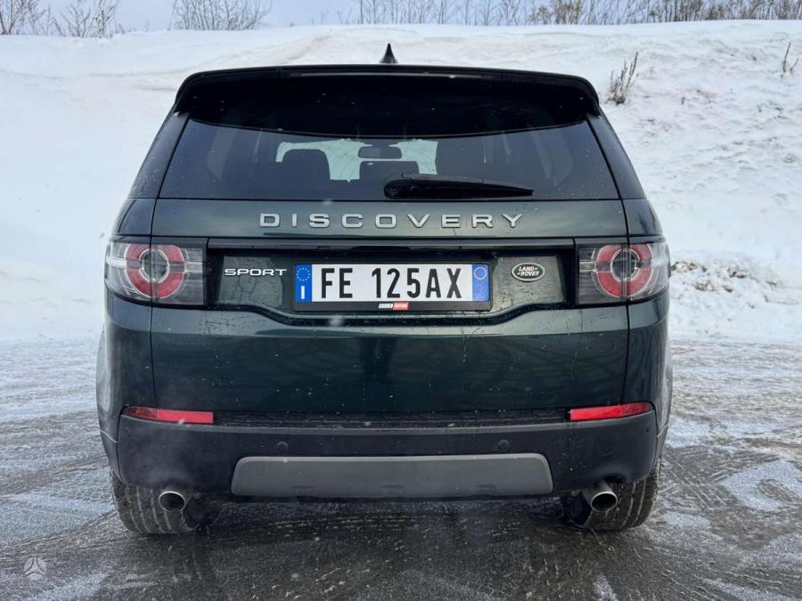 Green Land Rover Discovery Sport 2016 in Vilnius, with an engine capacity of 2.00 L and mileage of 114 thousand km for 11690 €, photo 7 on AUTOMOTO.COM.LV