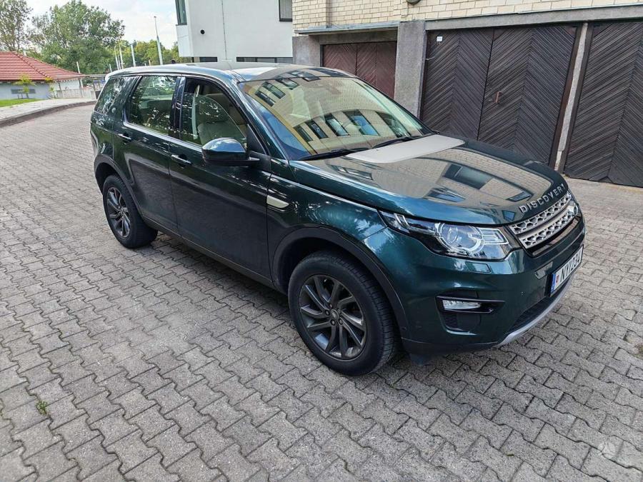 Zaļš Land Rover Discovery Sport 2016 Viļņa, ar dzinēja tilpumu 2.00 L un nobraukumu 136 tūkst. km par 11800 €, foto 3 vietnē AUTOMOTO.COM.LV
