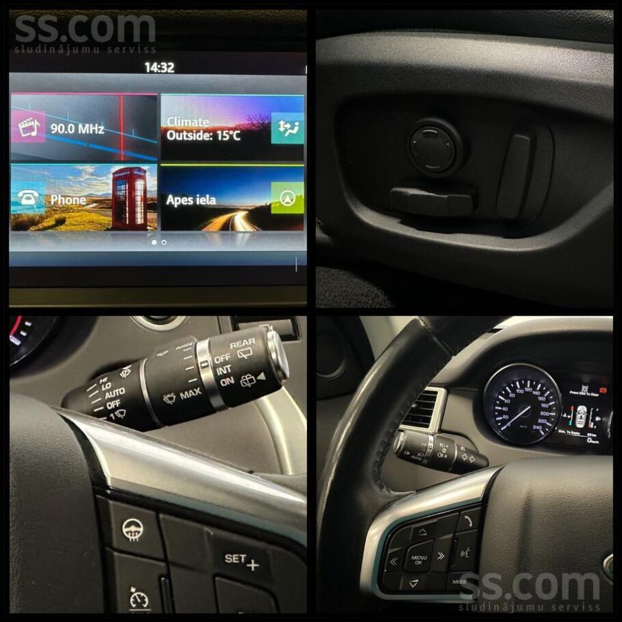 Grey Land Rover Discovery Sport 2015 in Jurmala, with an engine capacity of 2.20 L and mileage of 222 thousand km for 12950 €, photo 29 on AUTOMOTO.COM.LV