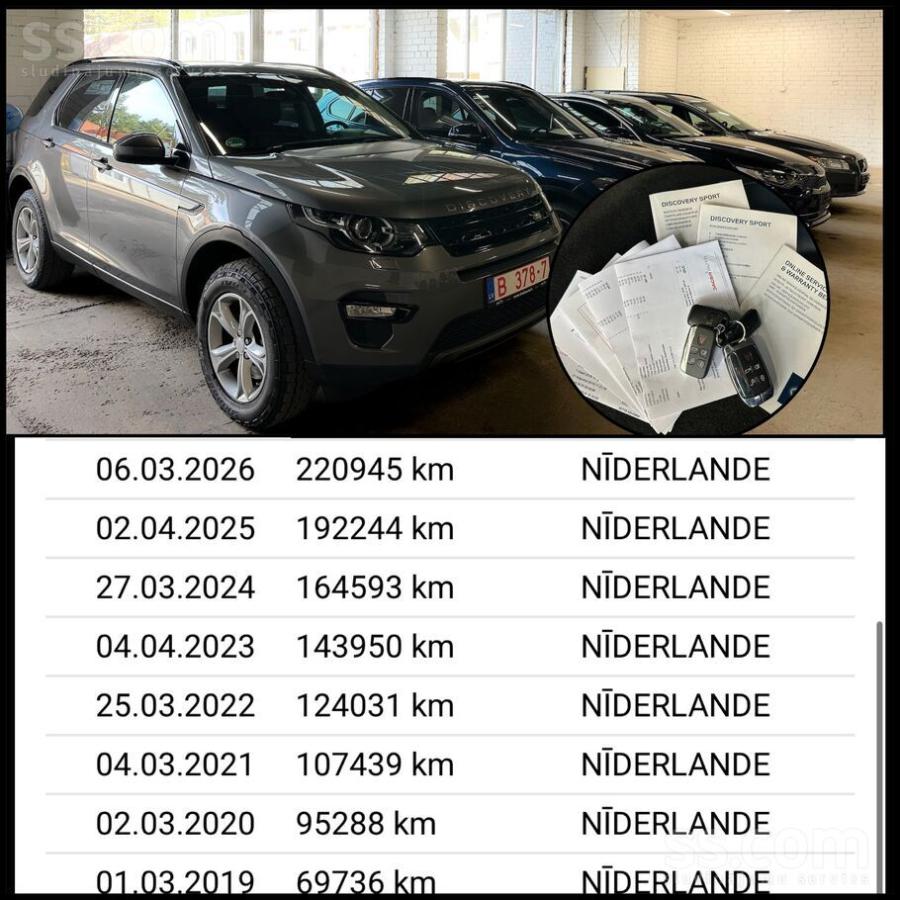 Grey Land Rover Discovery Sport 2015 in Jurmala, with an engine capacity of 2.20 L and mileage of 222 thousand km for 12950 €, photo 36 on AUTOMOTO.COM.LV