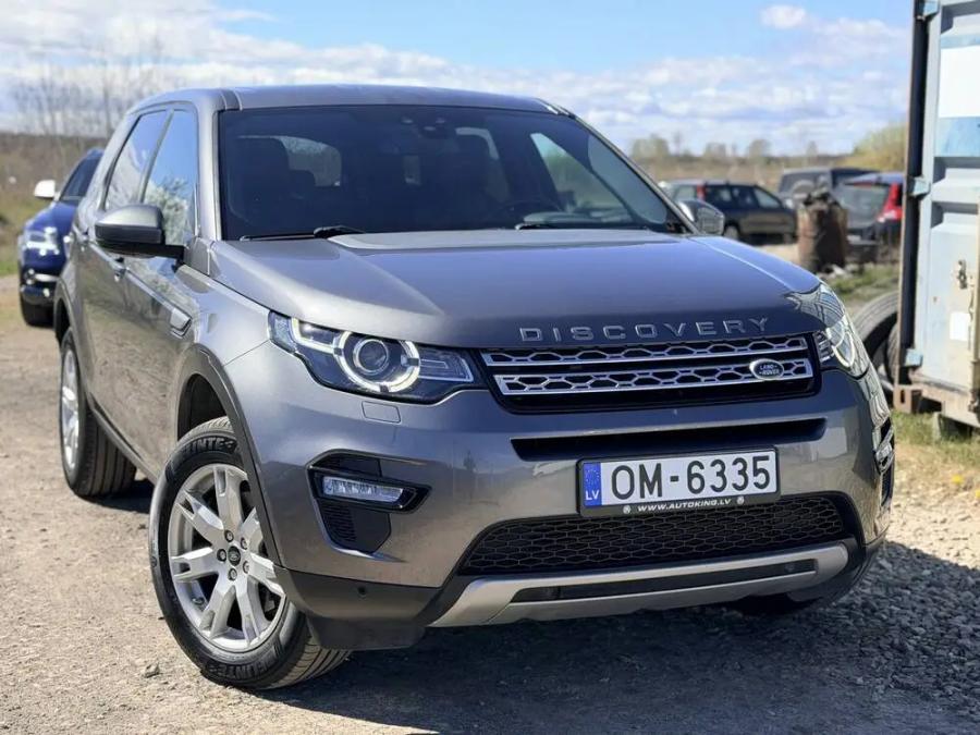 Серый Ленд Ровер Discovery Sport 2015 в Рига, объемом двигателя 2.20 л и пробегом 189 тыс. км за 13995 €, фото 1 на AUTOMOTO.COM.LV