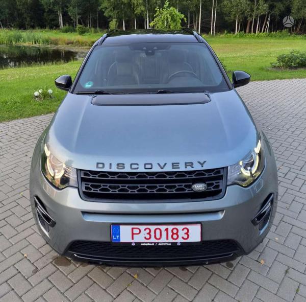 Pelēks Land Rover Discovery Sport 2015 Utena, ar dzinēja tilpumu 2.18 L un nobraukumu 244 tūkst. km par 10500 €, foto 3 vietnē AUTOMOTO.COM.LV