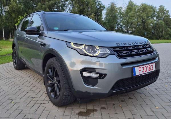 Pelēks Land Rover Discovery Sport 2015 Utena, ar dzinēja tilpumu 2.18 L un nobraukumu 244 tūkst. km par 10500 €, foto 6 vietnē AUTOMOTO.COM.LV