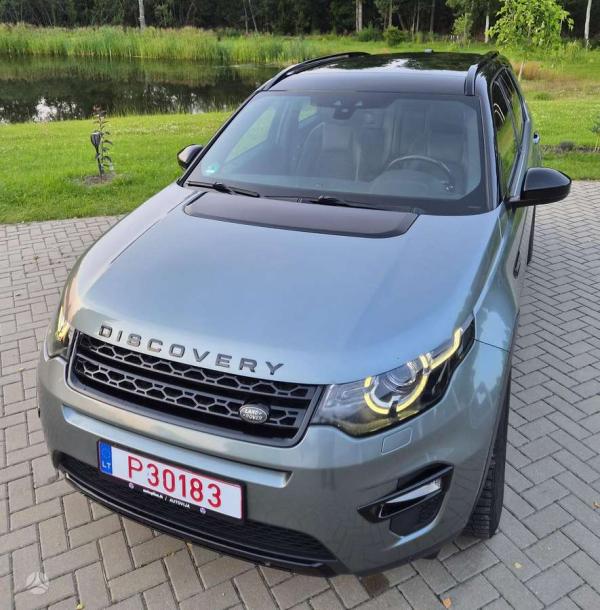 Pelēks Land Rover Discovery Sport 2015 Utena, ar dzinēja tilpumu 2.18 L un nobraukumu 244 tūkst. km par 10500 €, foto 8 vietnē AUTOMOTO.COM.LV