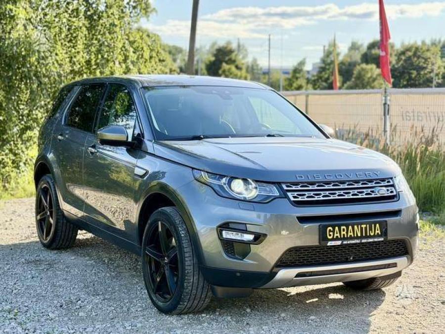 Pelēks Land Rover Discovery Sport 2015 Šauļi, ar dzinēja tilpumu 2.18 L un nobraukumu 213 tūkst. km par 14450 €, foto 26 vietnē AUTOMOTO.COM.LV