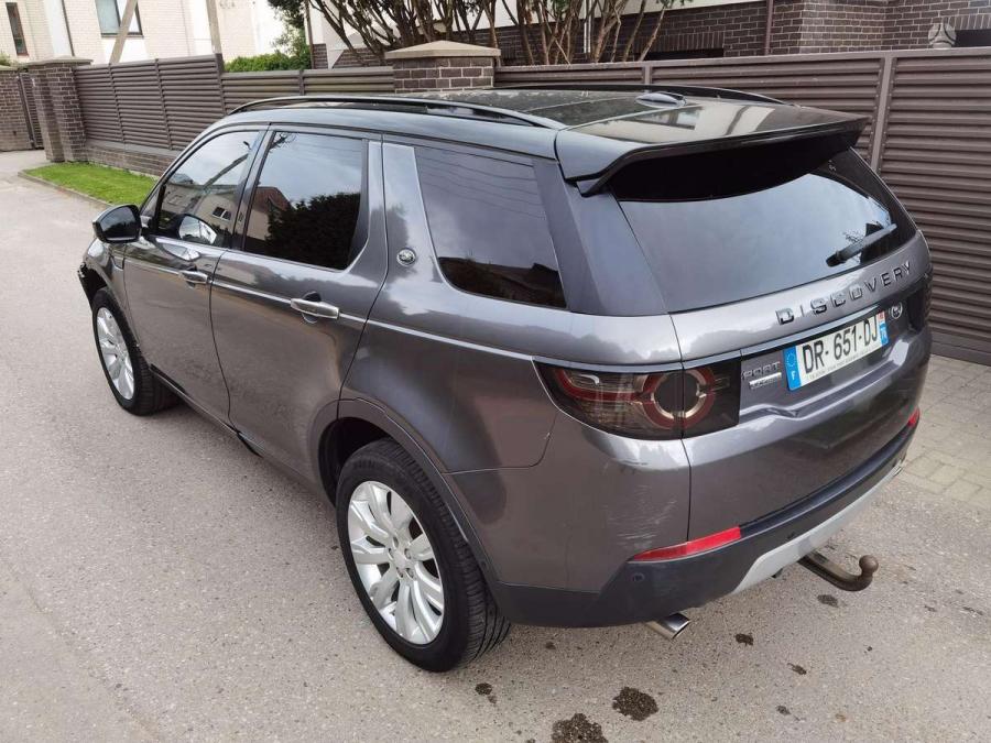 Grey Land Rover Discovery Sport 2015 in Kaunas, with an engine capacity of 2.18 L and mileage of 264 thousand km for 5200 €, photo 11 on AUTOMOTO.COM.LV