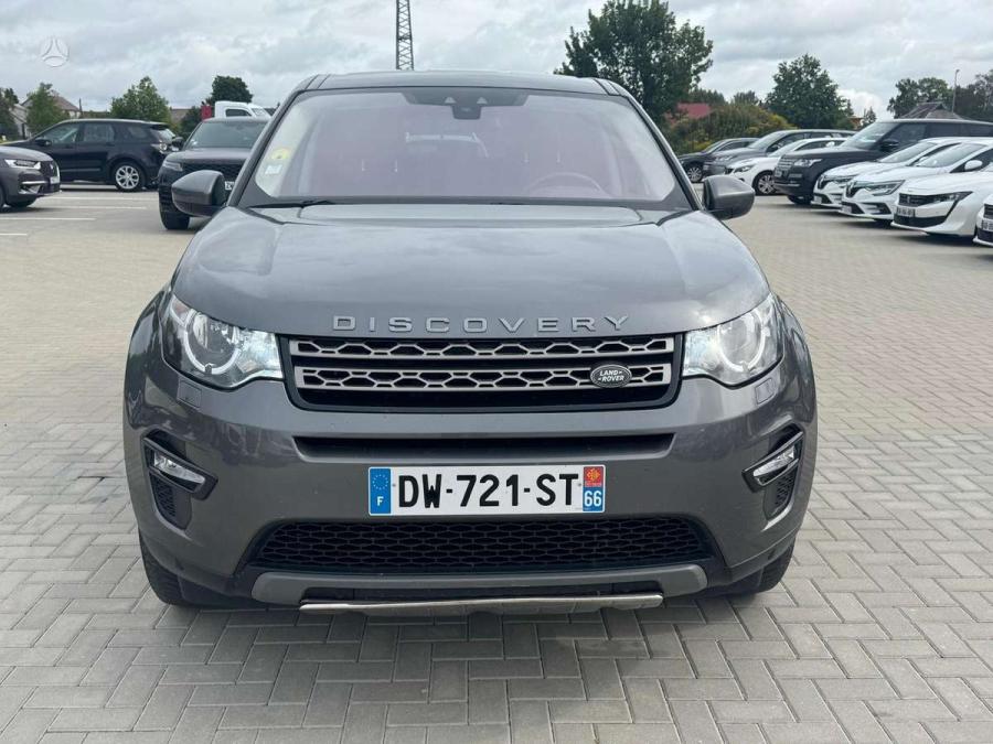 Pelēks Land Rover Discovery Sport 2015 Tauragė, ar dzinēja tilpumu 2.00 L un nobraukumu 212 tūkst. km par 7200 €, foto 3 vietnē AUTOMOTO.COM.LV