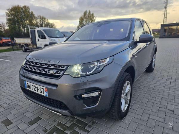 Pelēks Land Rover Discovery Sport 2015 Tauragė, ar dzinēja tilpumu 2.00 L un nobraukumu 212 tūkst. km par 6700 €, foto 1 vietnē AUTOMOTO.COM.LV