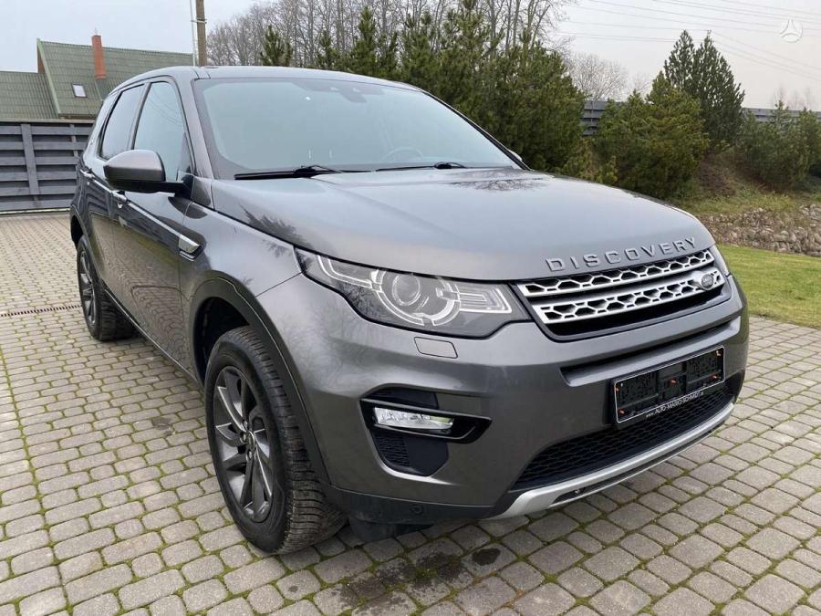 Pelēks Land Rover Discovery Sport 2016 Marijampole, ar dzinēja tilpumu 2.00 L un nobraukumu 172 tūkst. km par 10700 €, foto 2 vietnē AUTOMOTO.COM.LV
