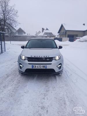Pelēks Land Rover Discovery Sport 2016 Tauragė, ar dzinēja tilpumu 2.00 L un nobraukumu 165 tūkst. km par 10450 €, foto  vietnē AUTOMOTO.COM.LV