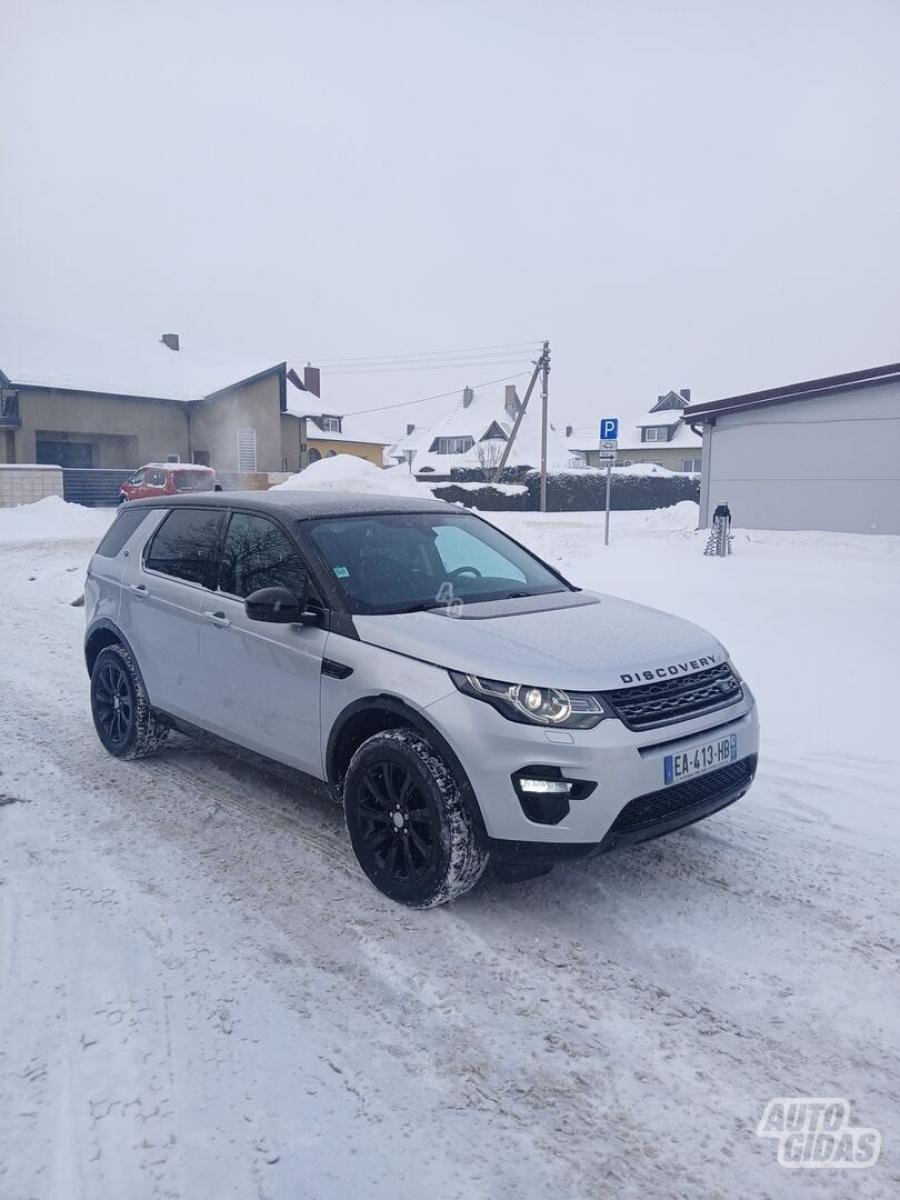 Pelēks Land Rover Discovery Sport 2016 Tauragė, ar dzinēja tilpumu 2.00 L un nobraukumu 165 tūkst. km par 10450 €, foto 7 vietnē AUTOMOTO.COM.LV