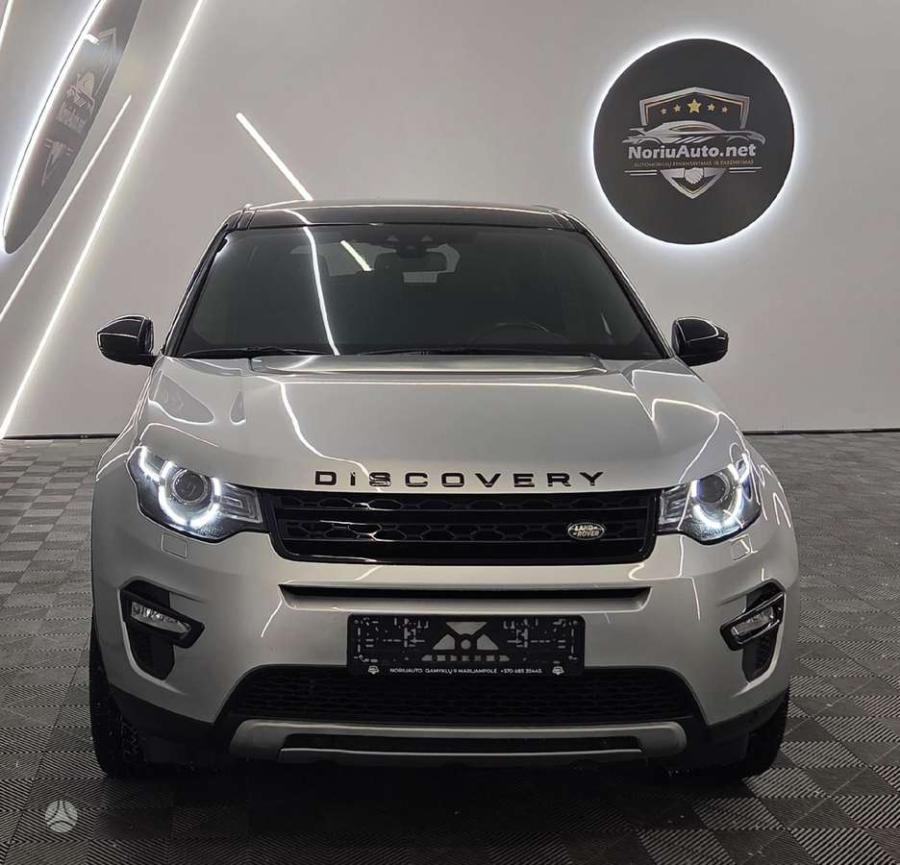 Pelēks Land Rover Discovery Sport 2016 Marijampole, ar dzinēja tilpumu 2.00 L un nobraukumu 207 tūkst. km par 10999 €, foto 33 vietnē AUTOMOTO.COM.LV