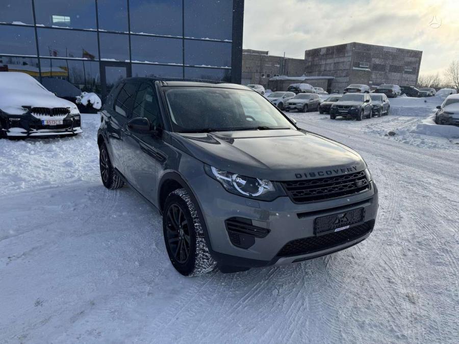 Pelēks Land Rover Discovery Sport 2016 Telšiai, ar dzinēja tilpumu 2.00 L un nobraukumu 207 tūkst. km par 9700 €, foto 10 vietnē AUTOMOTO.COM.LV
