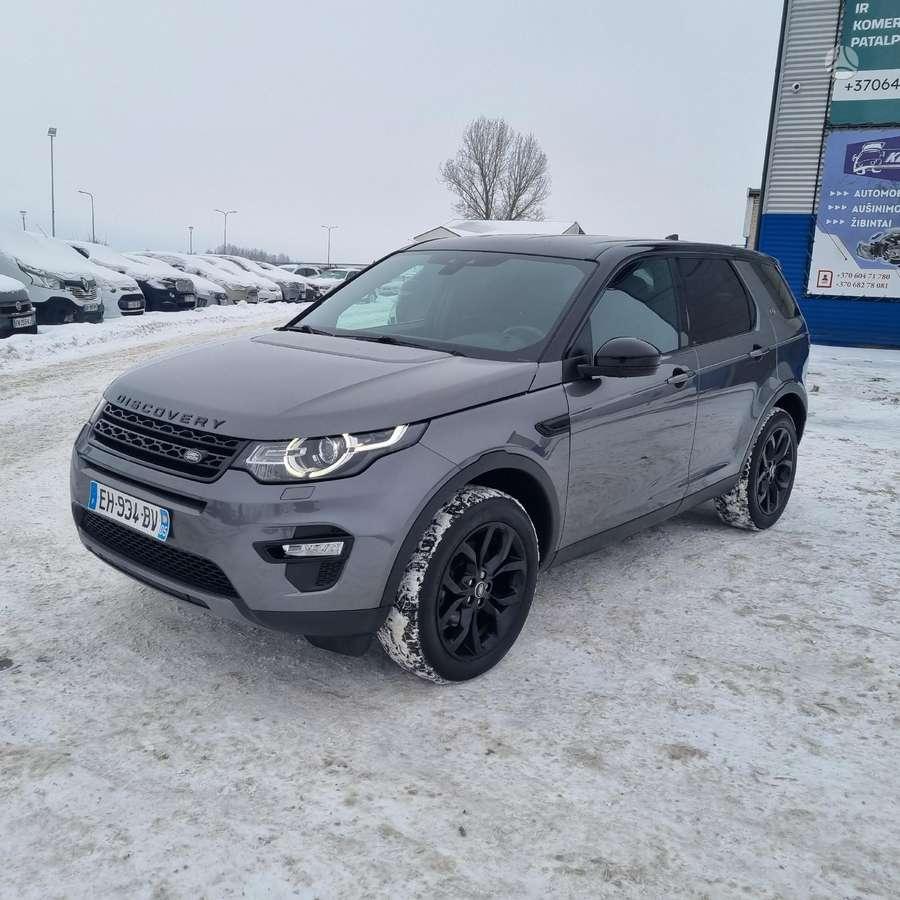 Grey Land Rover Discovery Sport 2016 in Taurage, with an engine capacity of 2.00 L and mileage of 142 thousand km for 8900 €, photo 1 on AUTOMOTO.COM.LV