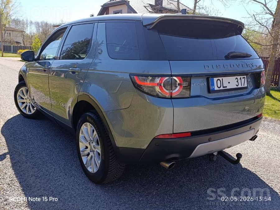 Pelēks Land Rover Discovery Sport 2016 Rīga, ar dzinēja tilpumu 2.00 L un nobraukumu 134 tūkst. km par 10950 €, foto 4 vietnē AUTOMOTO.COM.LV