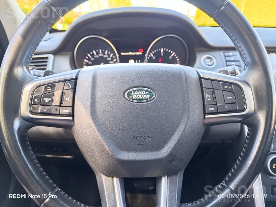 Pelēks Land Rover Discovery Sport 2016 Rīga, ar dzinēja tilpumu 2.00 L un nobraukumu 134 tūkst. km par 10950 €, foto 25 vietnē AUTOMOTO.COM.LV