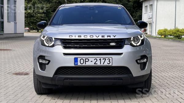 Pelēks Land Rover Discovery Sport 2016 Jelgava, ar dzinēja tilpumu 2.00 L un nobraukumu 191 tūkst. km par 12600 €, foto 2 vietnē AUTOMOTO.COM.LV