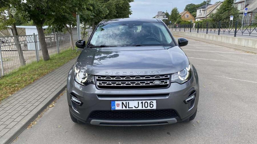 Pelēks Land Rover Discovery Sport 2016 Mažeikiai, ar dzinēja tilpumu 2.00 L un nobraukumu 274 tūkst. km par 9200 €, foto 4 vietnē AUTOMOTO.COM.LV