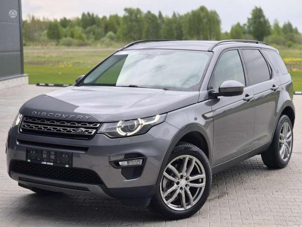 Pelēks Land Rover Discovery Sport 2016 Šauļi, ar dzinēja tilpumu 2.00 L un nobraukumu 218 tūkst. km par 10750 €, foto 1 vietnē AUTOMOTO.COM.LV