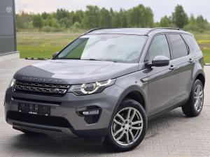 Pelēks Land Rover Discovery Sport 2016 Šauļi, ar dzinēja tilpumu 2.00 L un nobraukumu 218 tūkst. km par 10750 €, foto  vietnē AUTOMOTO.COM.LV
