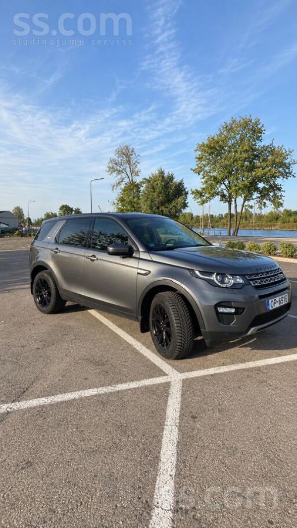 Land Rover Discovery Sport 2016 Rīga vietnē Pelēks Land Rover Discovery Sport 2016 Rīga, ar dzinēja tilpumu 2.00 L un nobraukumu 145 tūkst. km par 9300 €, foto 1 vietnē AUTOMOTO.COM.LV