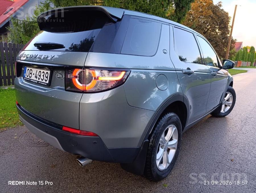 Pelēks Land Rover Discovery Sport 2016 Rīga, ar dzinēja tilpumu 2.00 L un nobraukumu 90 tūkst. km par 10790 €, foto 6 vietnē AUTOMOTO.COM.LV