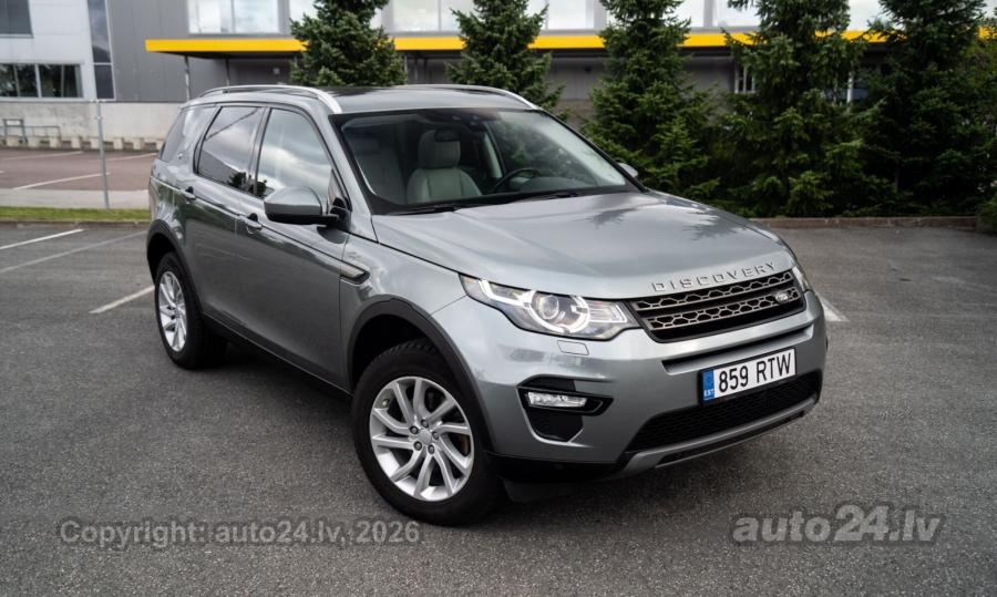 Grey Land Rover Discovery Sport 2017 in Tallinn, with an engine capacity of 2.00 L and mileage of 0 thousand km for 10999 €, photo 4 on AUTOMOTO.COM.LV