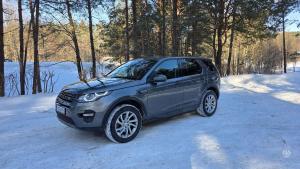 Grey Land Rover Discovery Sport 2019 in Visaginas, with an engine capacity of 2.00 L and mileage of 202 thousand km for 11499 €, photo  on AUTOMOTO.COM.LV