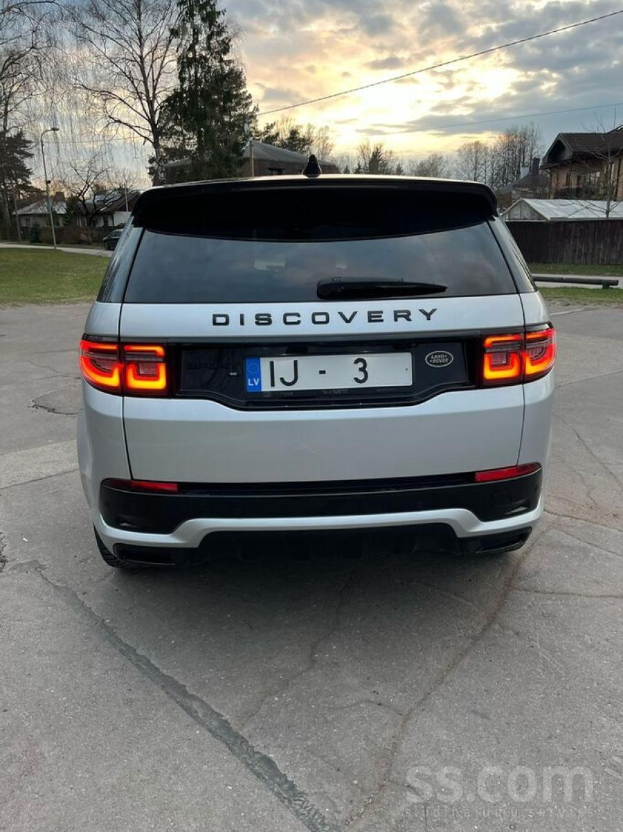Pelēks Land Rover Discovery Sport 2020 Rīga, ar dzinēja tilpumu 2.00 L un nobraukumu 50 tūkst. km par 24750 €, foto 3 vietnē AUTOMOTO.COM.LV