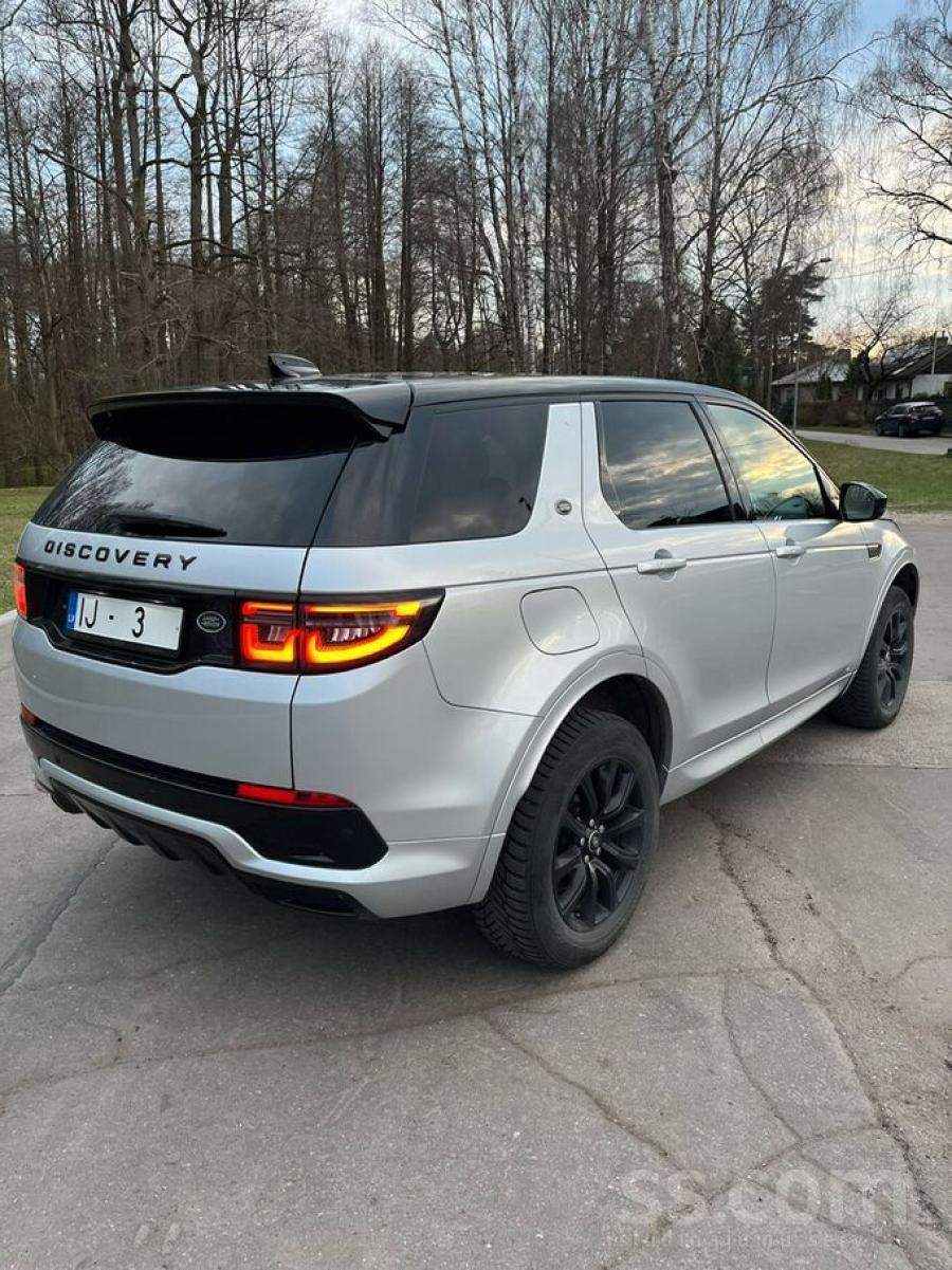 Pelēks Land Rover Discovery Sport 2020 Rīga, ar dzinēja tilpumu 2.00 L un nobraukumu 50 tūkst. km par 24750 €, foto 4 vietnē AUTOMOTO.COM.LV