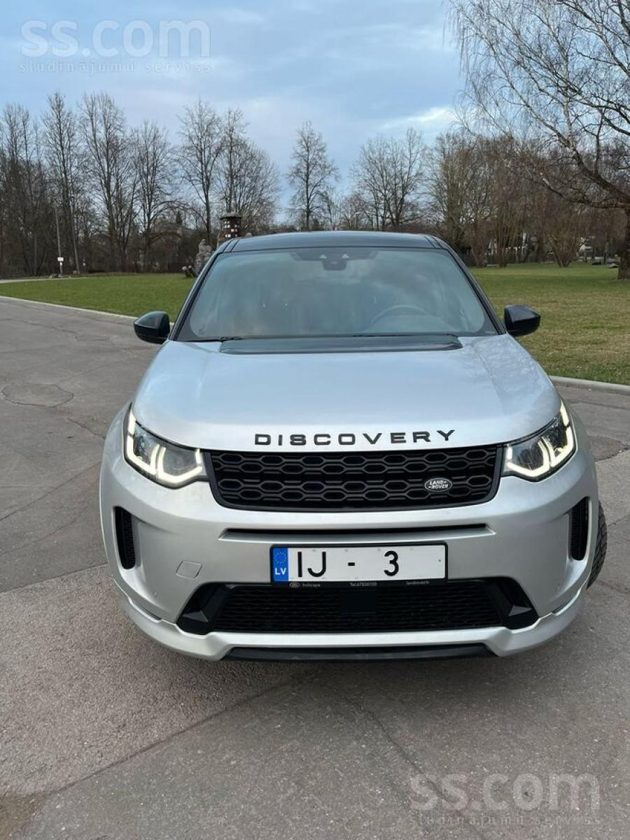 Pelēks Land Rover Discovery Sport 2020 Rīga, ar dzinēja tilpumu 2.00 L un nobraukumu 50 tūkst. km par 24750 €, foto 5 vietnē AUTOMOTO.COM.LV