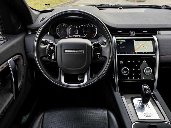 Pelēks Land Rover Discovery Sport 2020 Tauragė, ar dzinēja tilpumu 2.00 L un nobraukumu 200 tūkst. km par 16700 €, foto 11 vietnē AUTOMOTO.COM.LV