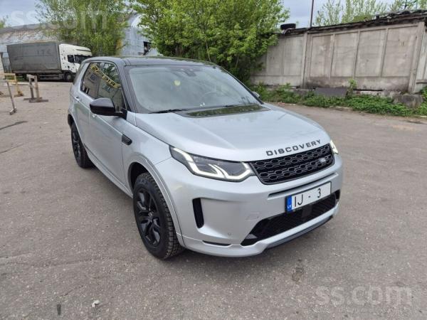 Grey Land Rover Discovery Sport 2020 in Riga, with an engine capacity of 2.00 L and mileage of 54 thousand km for 25690 €, photo 2 on AUTOMOTO.COM.LV